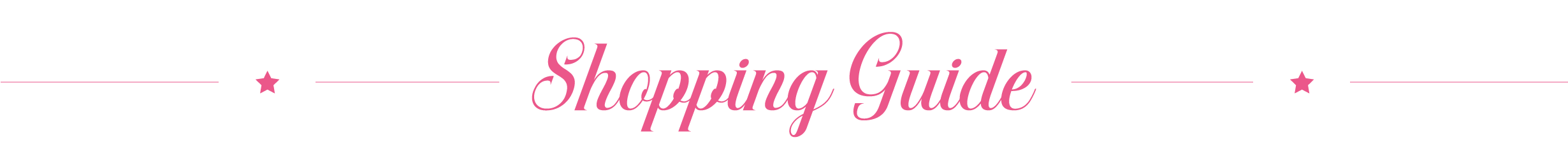 Shopping Guide