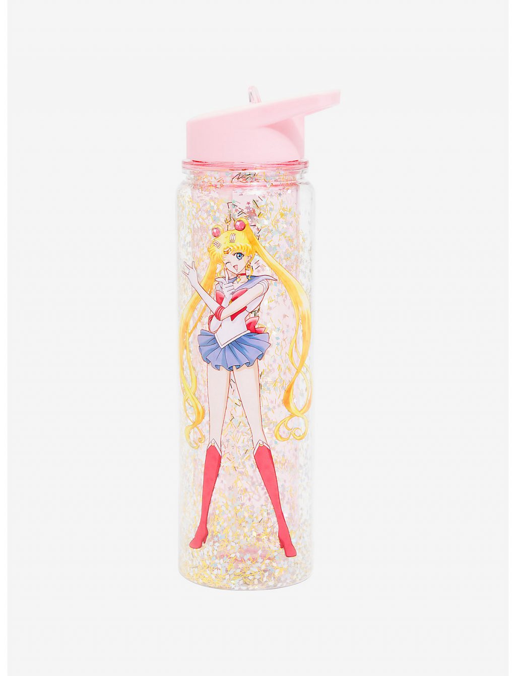 Just Funky: Sailor Moon Crystal Character Portrait Glitter Water Bottle