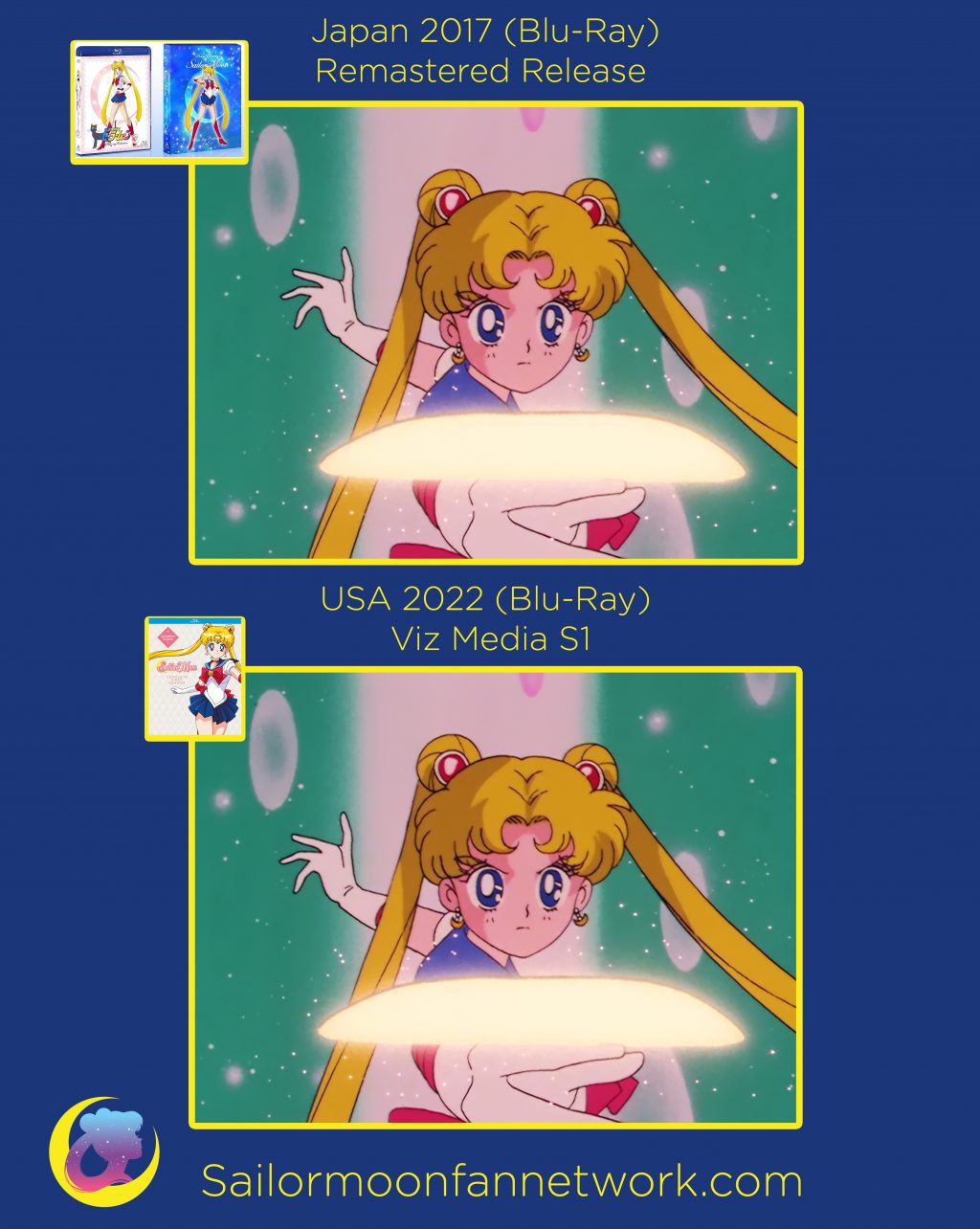 Viz Media: Sailor Moon 2022 Blu-Ray Release Season 1