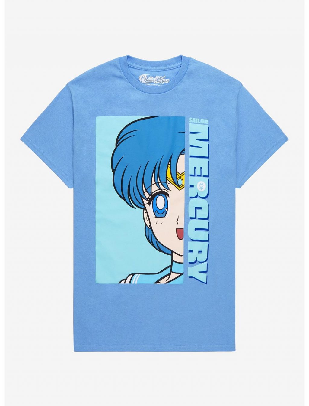 Hot Topic Sailor Mercury Bright Graphic Blue T shirt hot-topic-sailor-mercury-bright-graphic-blue-t-shirt