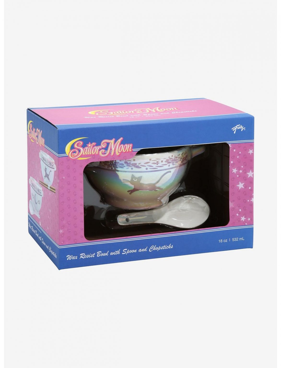Just Funky: Luna Ramen Bowl with Chopsticks and Spoon