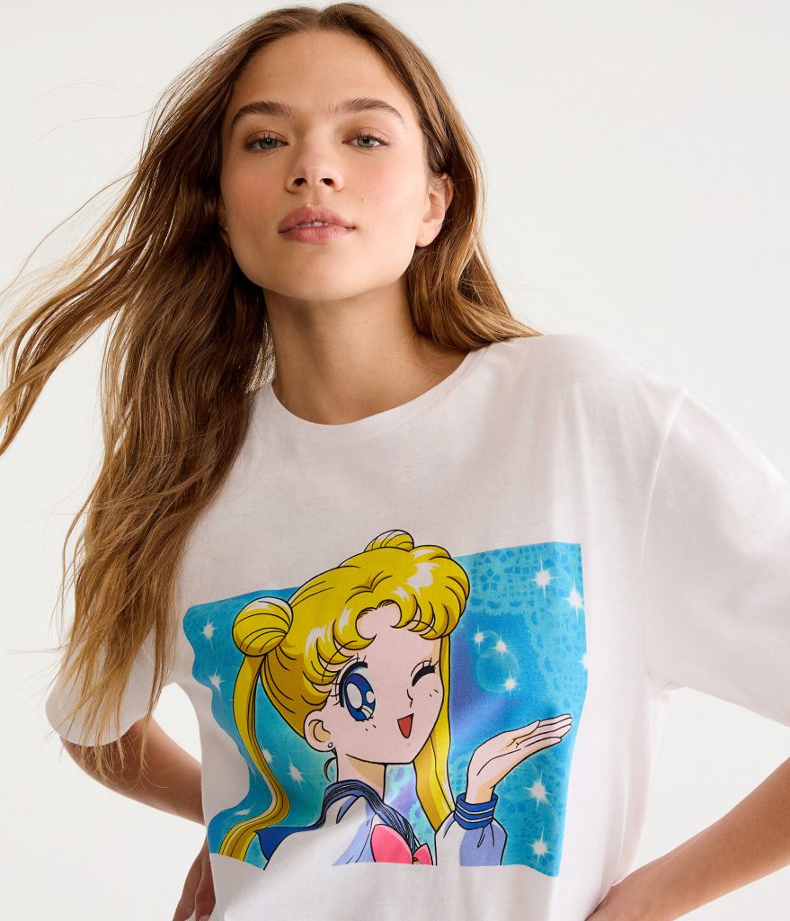 Aeropostale: Sailor Moon Wink Boyfriend Tee
