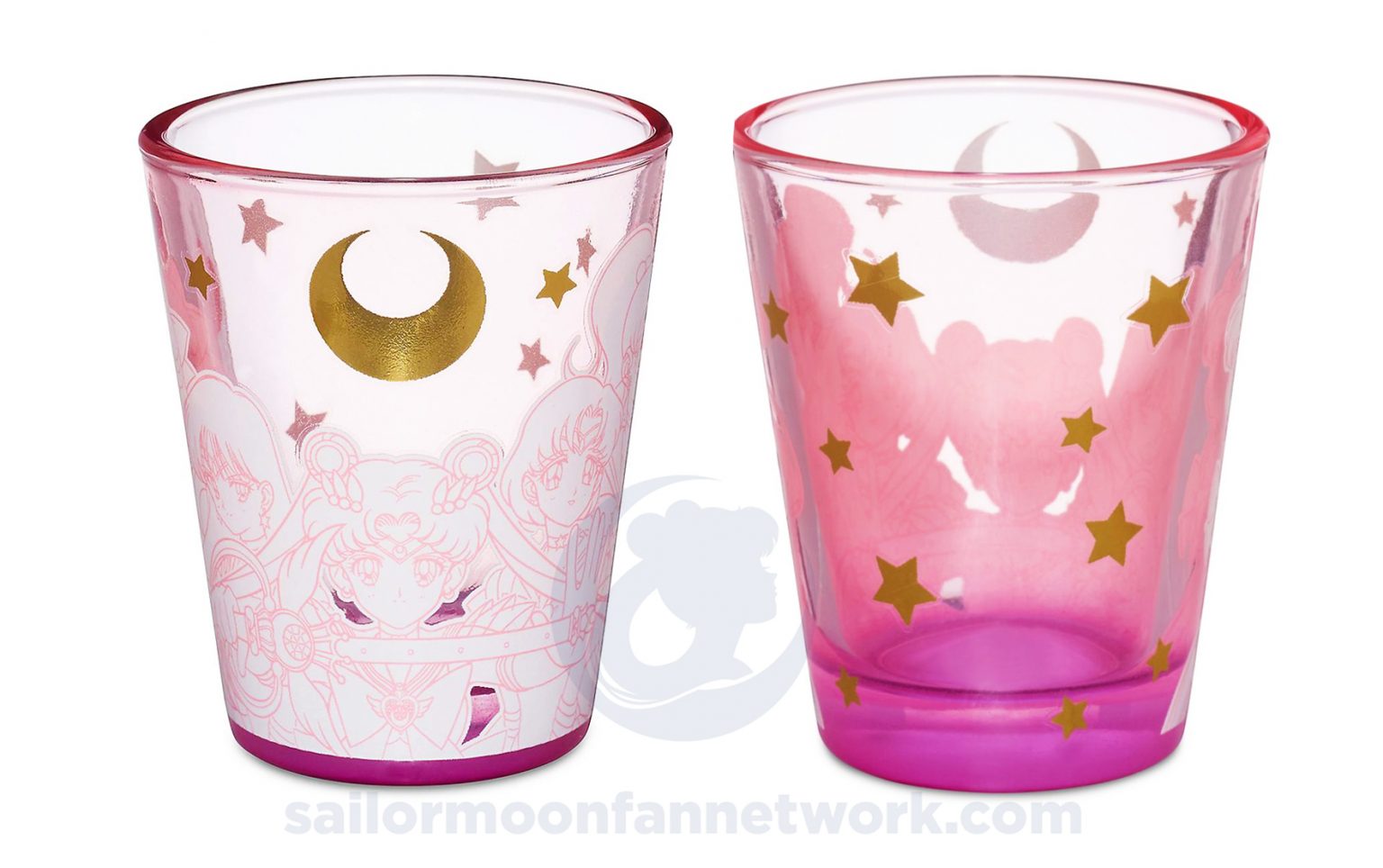 Spencers: Sailor Moon Supers Pink 2 oz Shot Glass