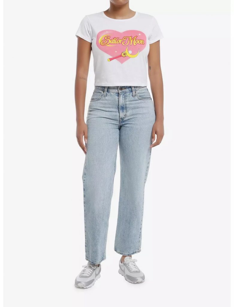 Hot Topic: Sailor Moon Rhinestone Logo Juniors Baby T-Shirt