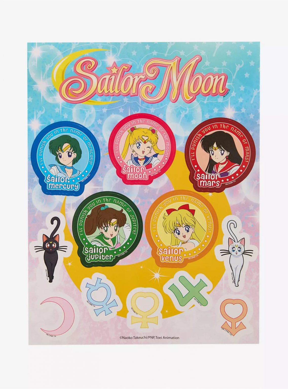GEE: Sailor Moon Re-Release Sticker Sheet