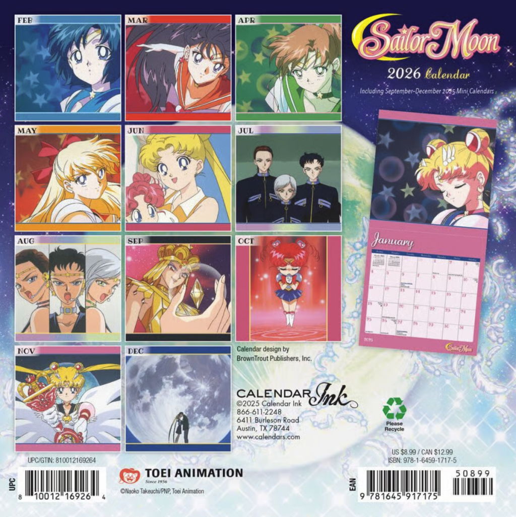 Calendar Ink: Sailor Moon 2026 Mini Calendar
