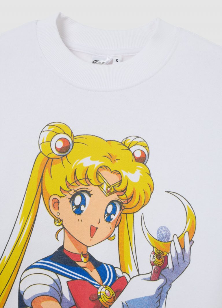 OVS: Children's white Sailor Moon cotton blend sweatshirt