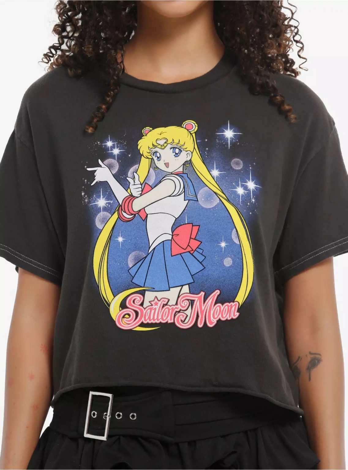 Hot Topic: Sailor Moon Star & Bubbles Crop Top