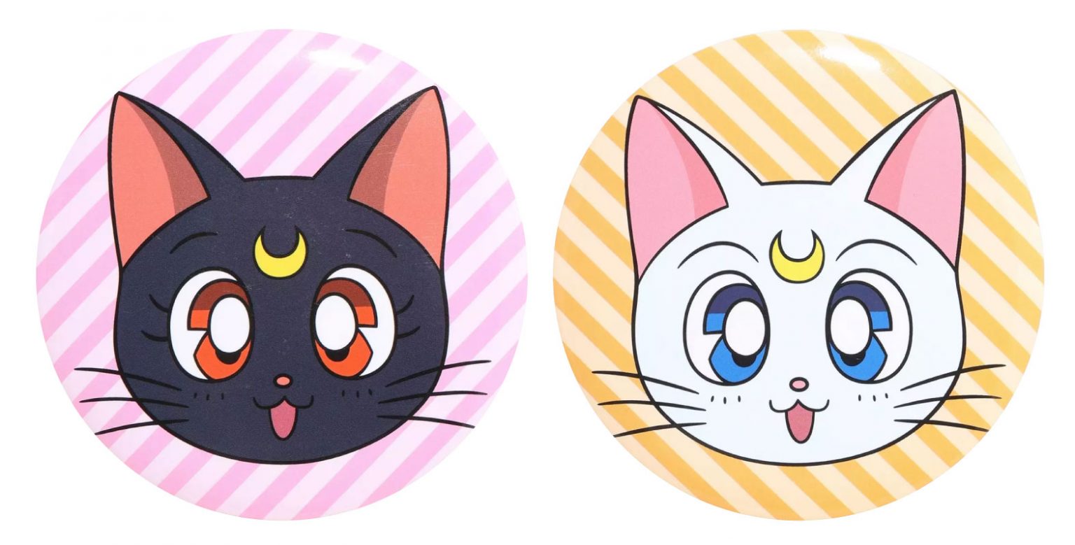 Hot Topic: Luna & Artemis Striped 3 Inch Button Badges