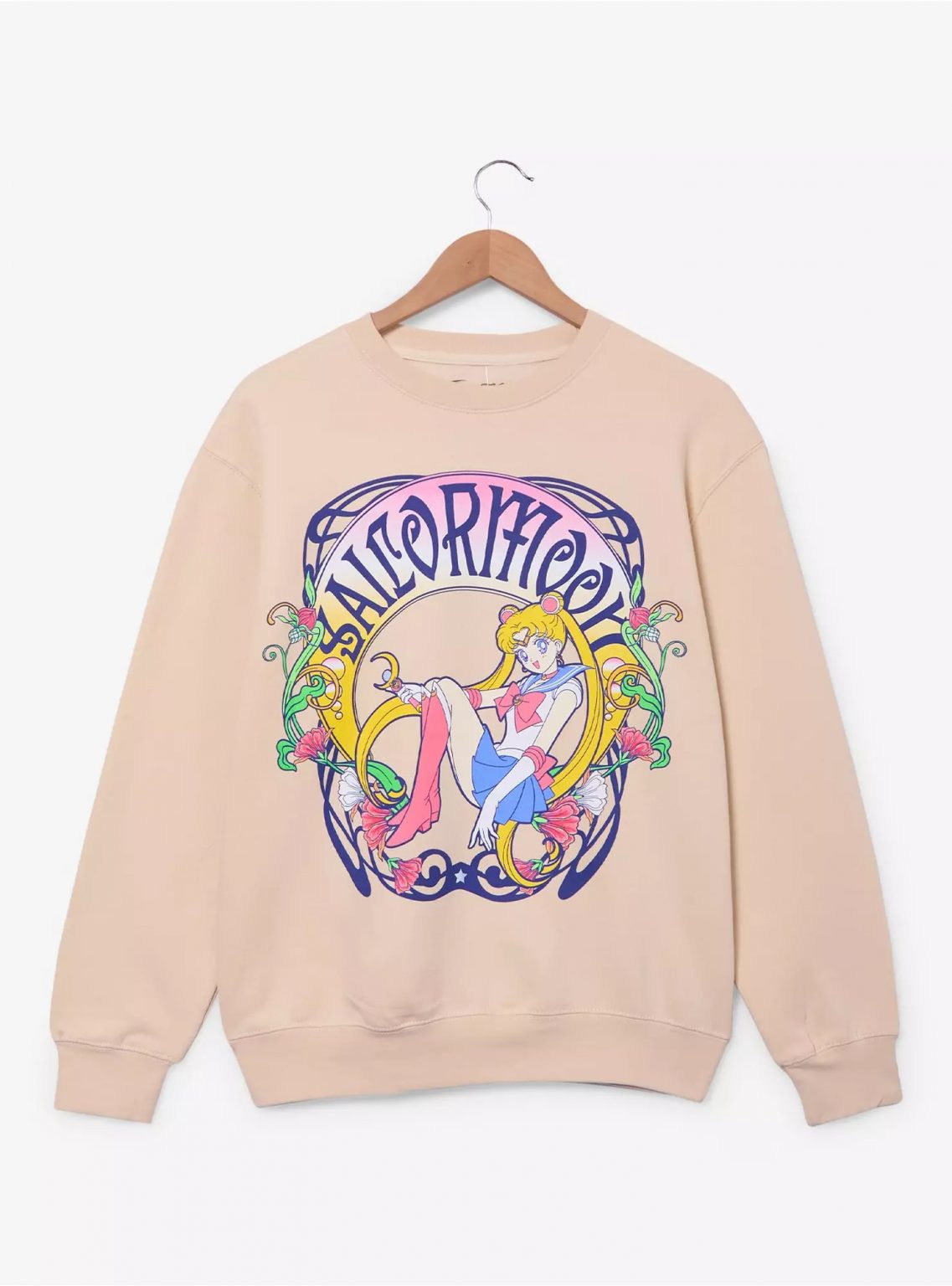 BoxLunch: Sailor Moon Floral Portrait Sweatshirt