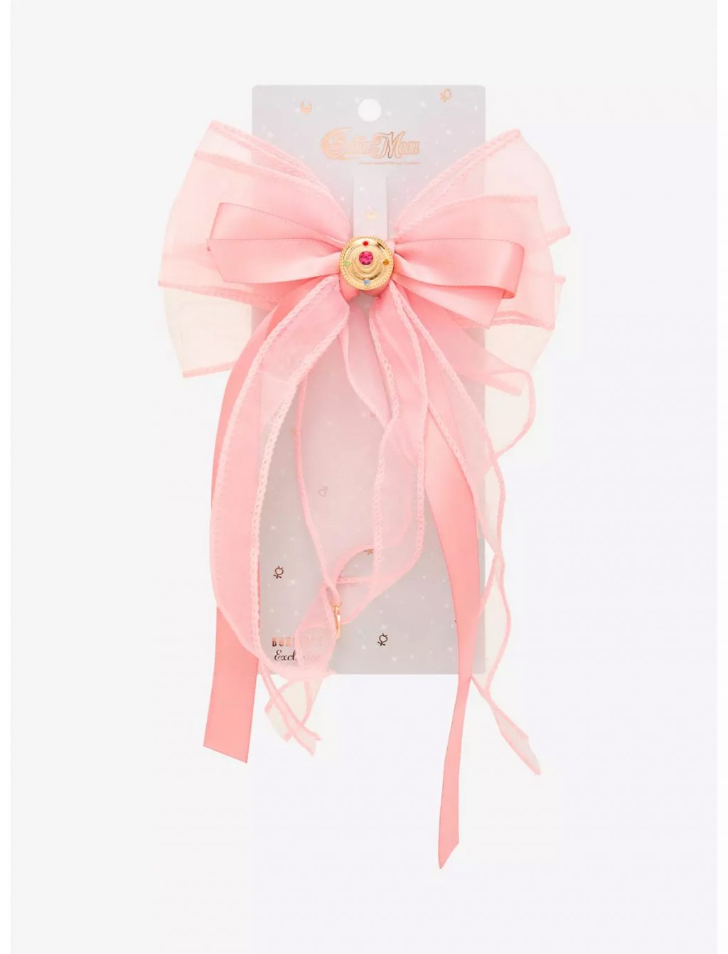 BoxLunch: Sailor Moon Transformation Brooch Pink Hair Bow